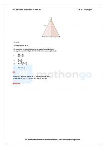 RD Sharma Class 10 Solutions Chapter 7 – Triangles – MathonGo