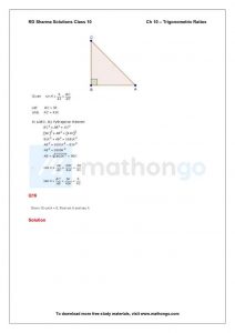 RD Sharma Class 10 Solutions Chapter 10 – Trigonometric Ratios – MathonGo