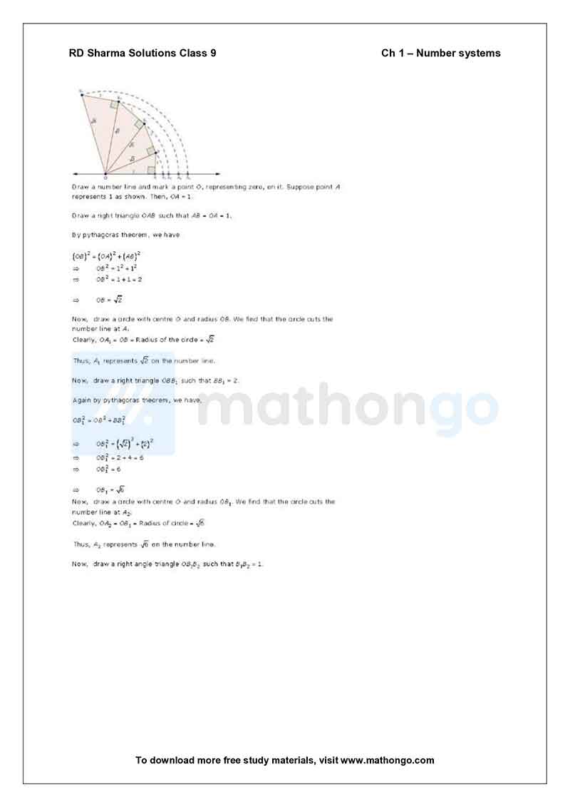 RD Sharma Class 9 Solutions Chapter 1 – Number System – MathonGo