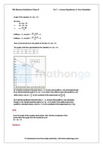 RD Sharma Class 9 Solutions Chapter 7 – Linear Equations in Two ...