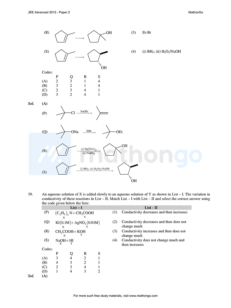 Jee Advanced 2013 Question Paper 2 Mathongo