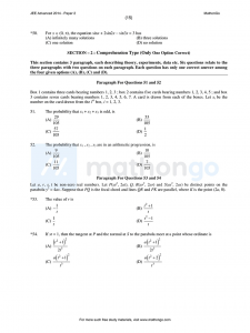 JEE Advanced 2014 Question Paper-2 – MathonGo