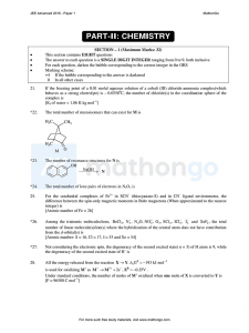 JEE Advanced 2015 Question Paper-1 – MathonGo