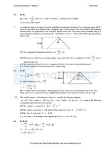 JEE Advanced 2016 Question Paper-1 – MathonGo