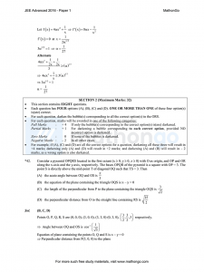 JEE Advanced 2016 Question Paper-1 – MathonGo