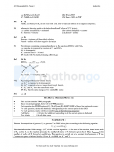 JEE Advanced 2016 Question Paper-2 – MathonGo