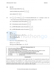 JEE Advanced 2016 Question Paper-2 – MathonGo