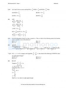 JEE Advanced 2017 Question Paper-1 – MathonGo