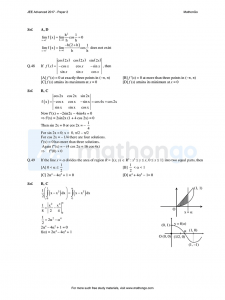 JEE Advanced 2017 Question Paper-2 – MathonGo