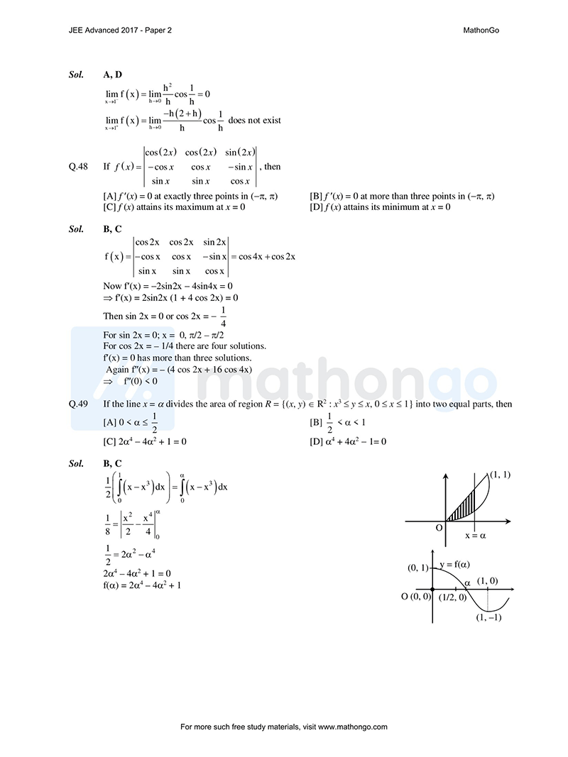 JEE Advanced 2017 Question Paper 2 MathonGo jee-advanced-2017-question-paper-2-mathongo