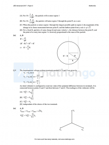 JEE Advanced 2017 Question Paper-2 – MathonGo