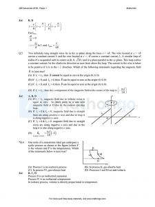 JEE Advanced 2018 Question Paper-1 – MathonGo