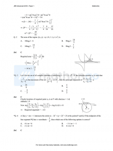JEE Advanced 2019 Question Paper-1 – MathonGo