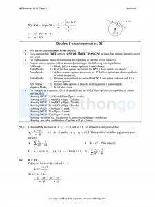 JEE Advanced 2019 Question Paper-1 – MathonGo