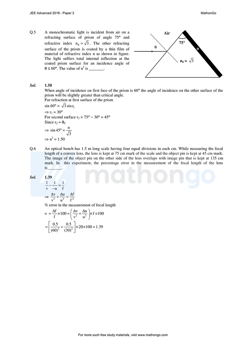 JEE Advanced 2019 Question Paper 2 MathonGo jee-advanced-2019-question-paper-2-mathongo