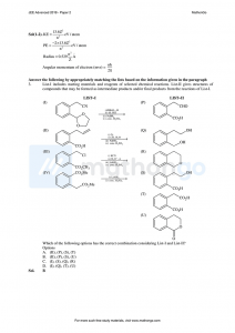 JEE Advanced 2019 Question Paper-2 – MathonGo