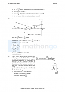 JEE Advanced 2019 Question Paper-2 – MathonGo